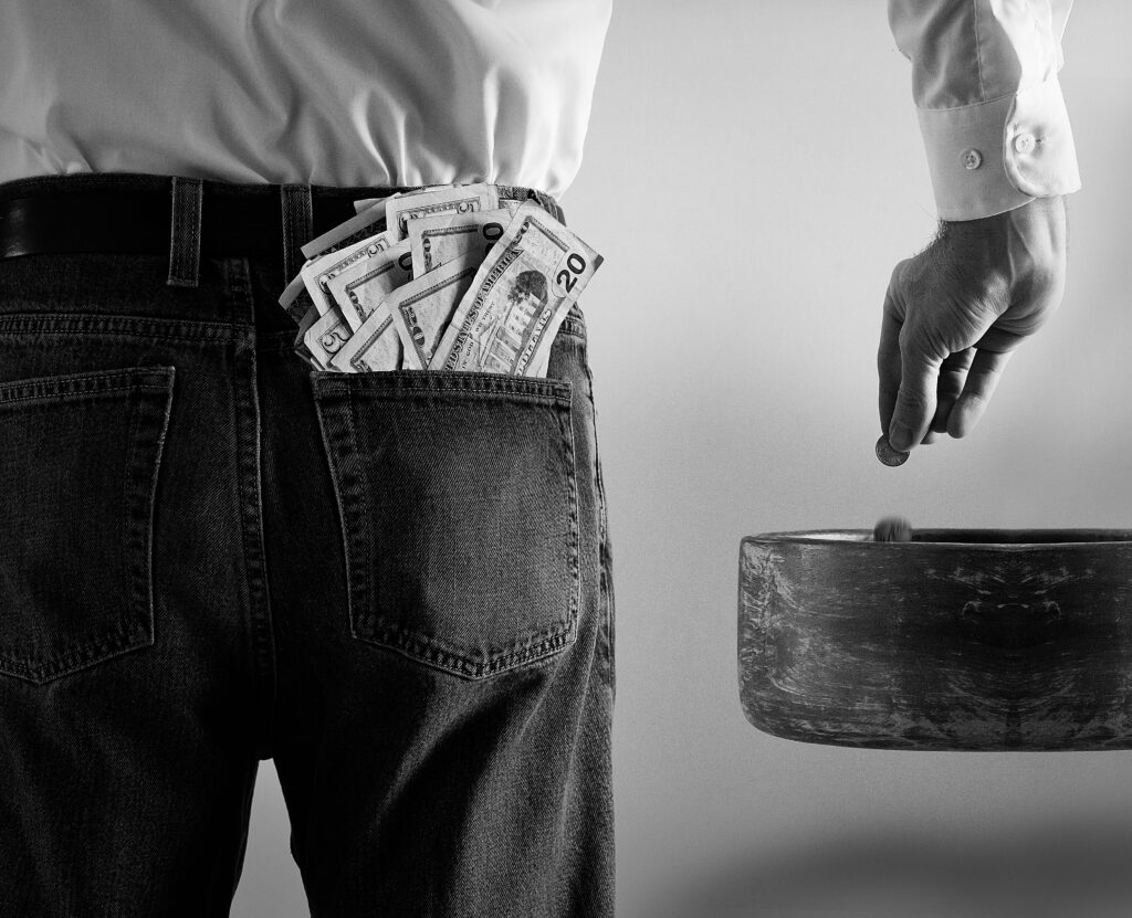 Hvis vi alltid skal fylle våre behov først og se om det blir noe igjen ...